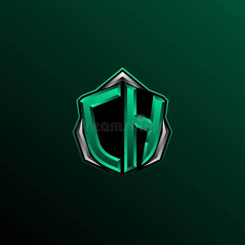 Initial CH Logo Design, Initial CH Logo Design with Circle Style, Logo ...