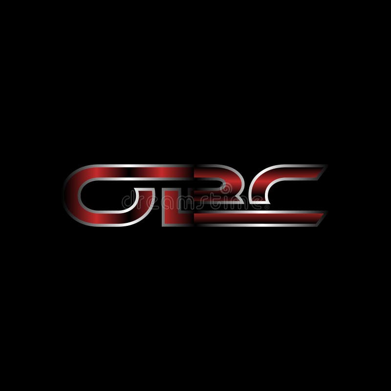 Initial CHB Metallic Modern Geometric Business Icon Technology Design ...