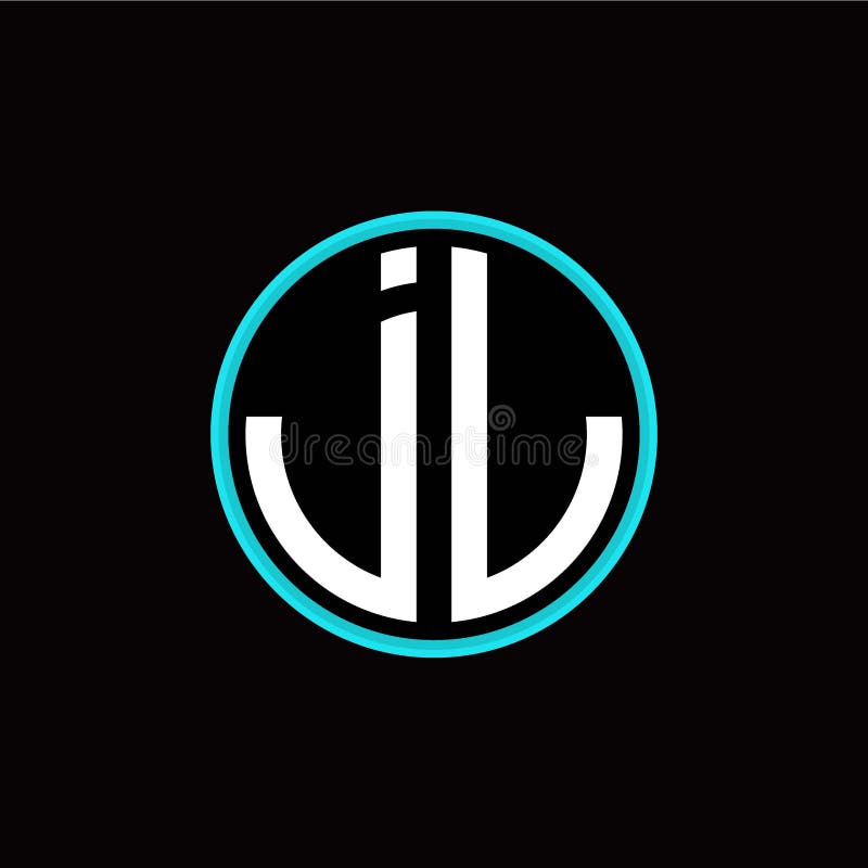 J L Initial Circle Logo Monogram Template Stock Vector - Illustration ...