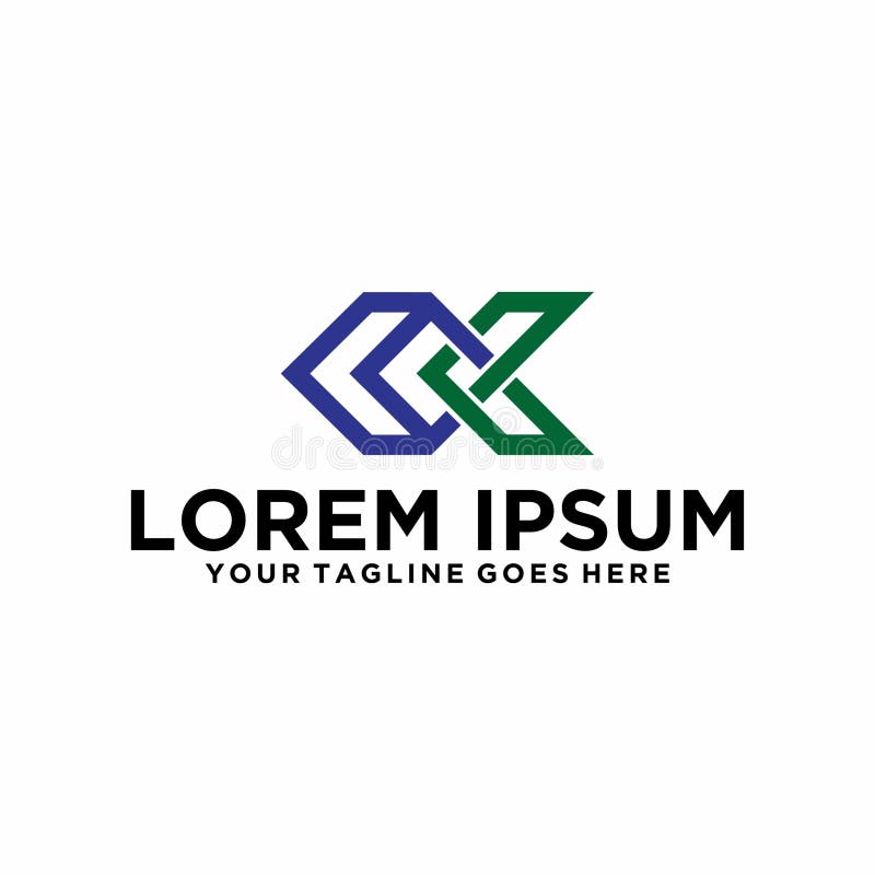 Initial CK Letters Logo Idea Stock Illustration - Illustration of ...