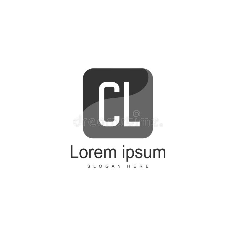 Initial CL Logo Template with Modern Frame. Minimalist CL Letter Logo ...