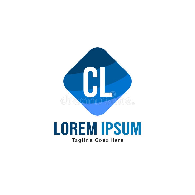 Initial CL Logo Template with Modern Frame. Minimalist CL Letter Logo ...