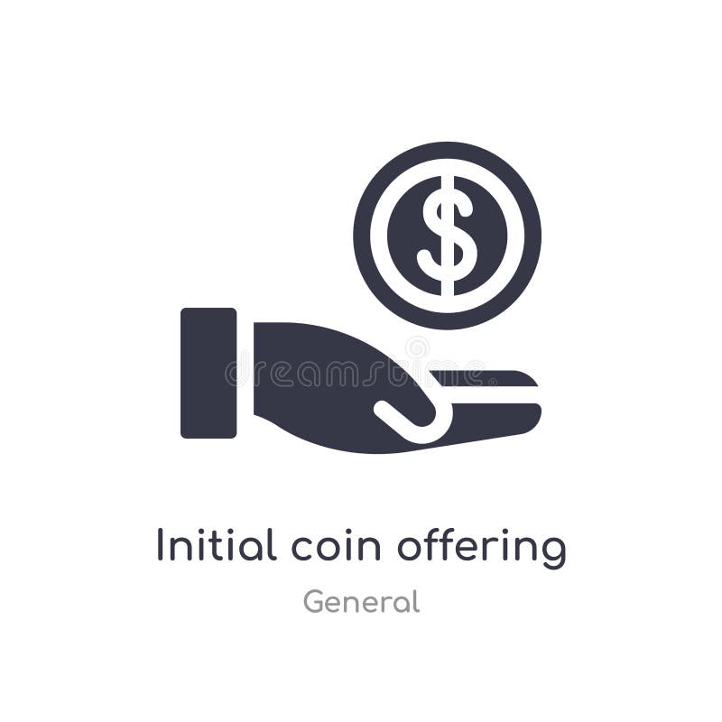 Initial Coin Offering Icon. Isolated Initial Coin Offering Icon Vector ...