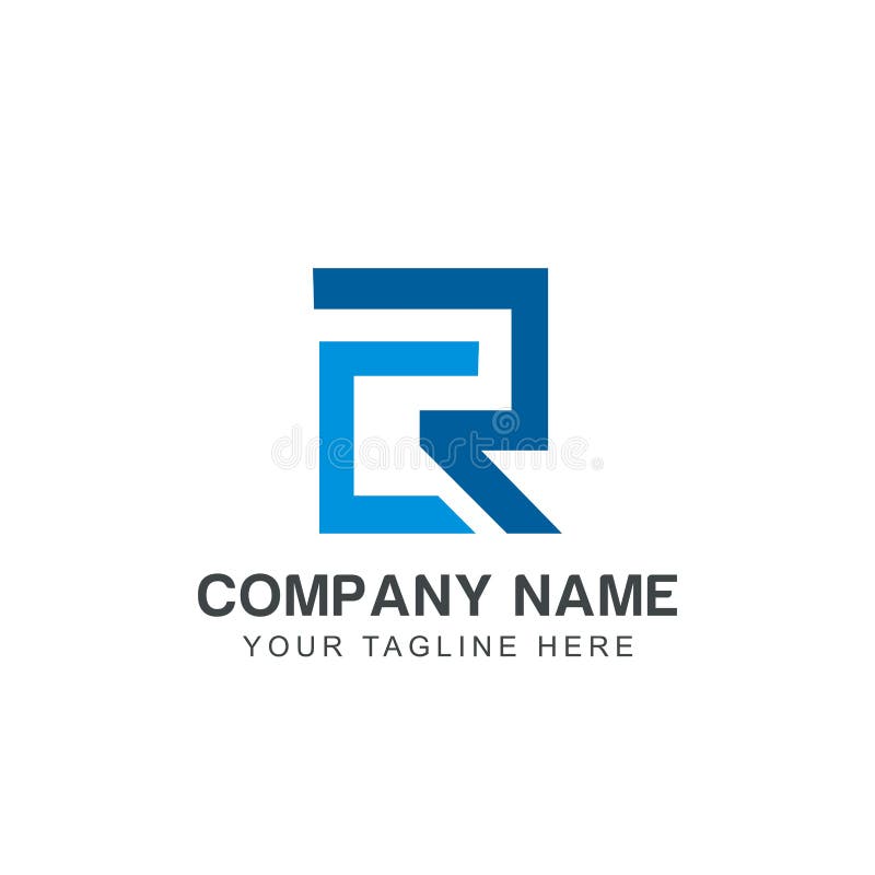Initial CR Logo Design Inspiration Stock Vector - Illustration of ...