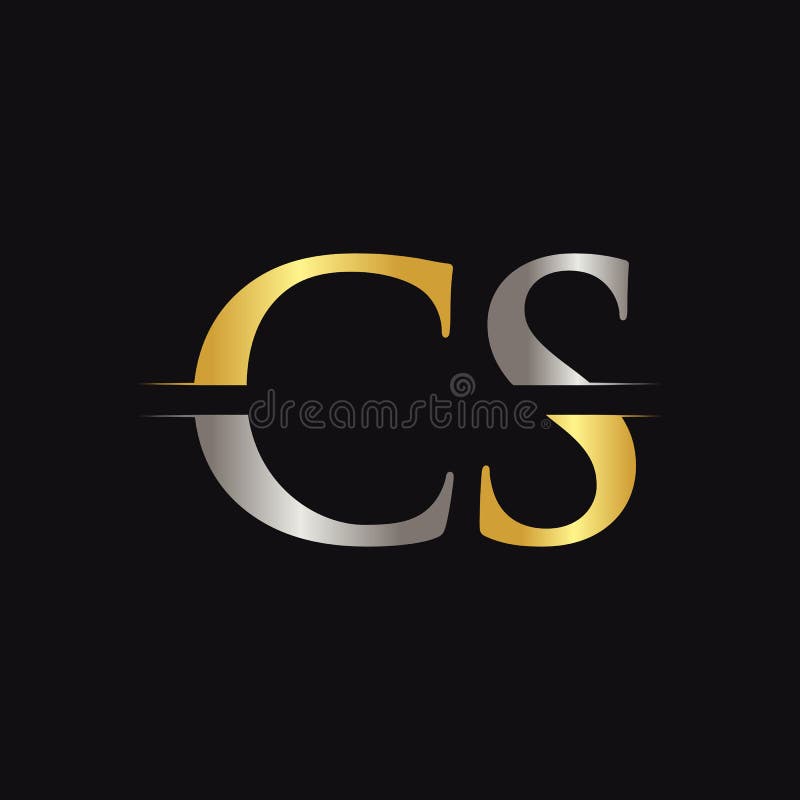 Initial CS Letter Logo with Creative Modern Business Typography Vector ...