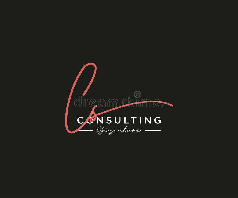 Initial CS Signature Logo Collection Template Vector. Hand Drawn ...