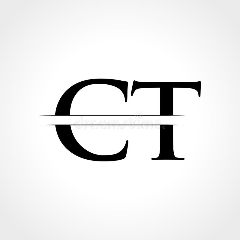 Initial CT Letter Logo with Creative Modern Business Typography Vector ...