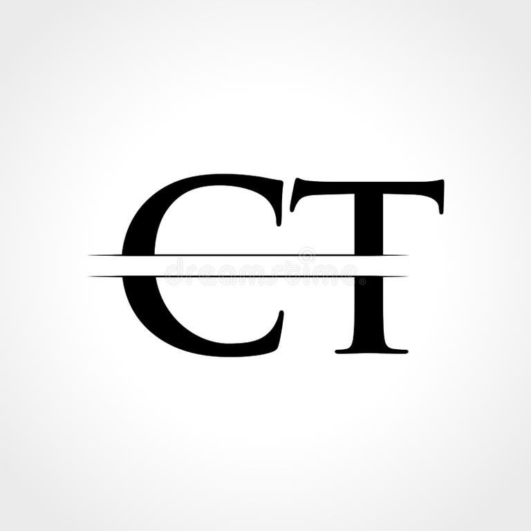 Initial CT Letter Logo with Creative Modern Business Typography Vector ...
