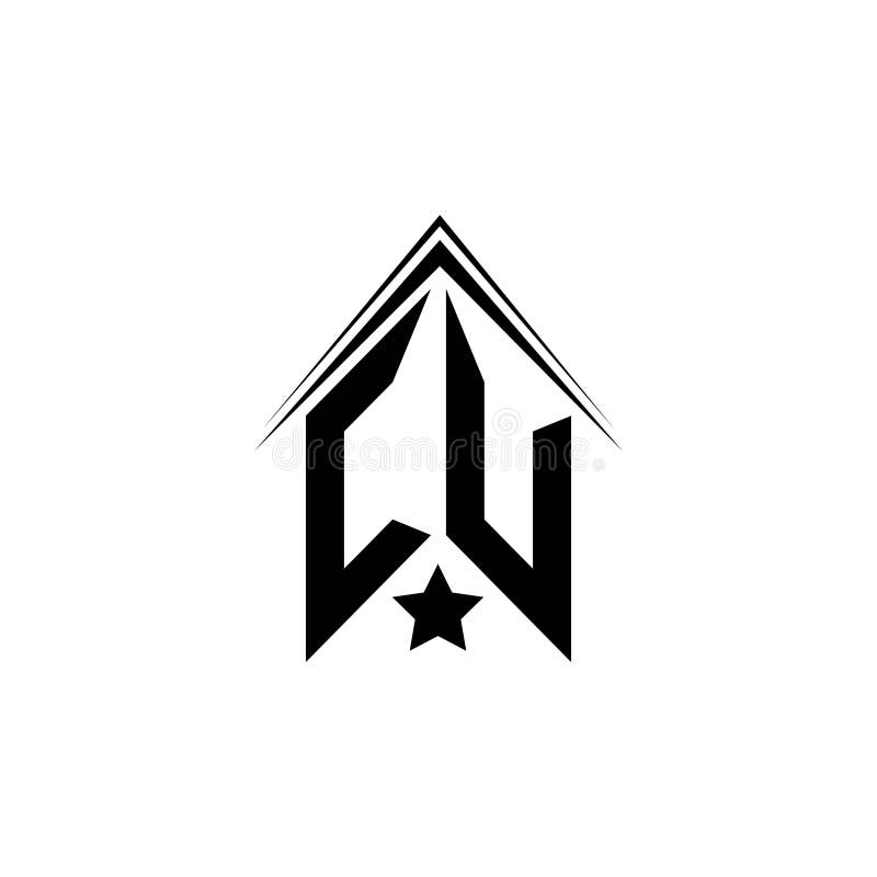 Initial CU Logo Design with Shape Style, Logo Business Branding Stock ...