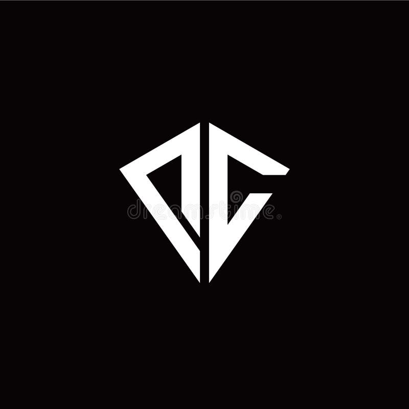 Initial D C Letter with Kite Modern Style Logo Template Vector Stock ...