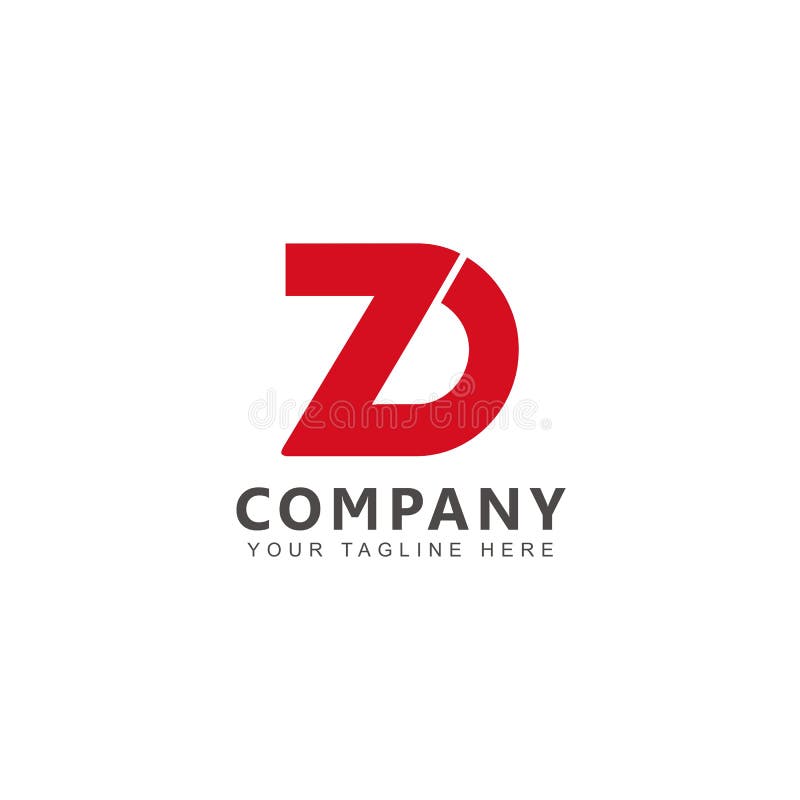 Initial 7D Logo Design Inspiration Stock Illustration - Illustration of ...