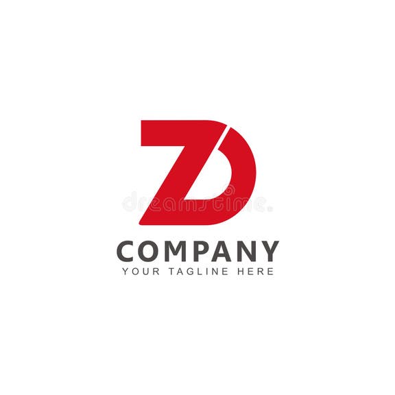 Initial 7D Logo Design Inspiration Stock Illustration - Illustration of ...