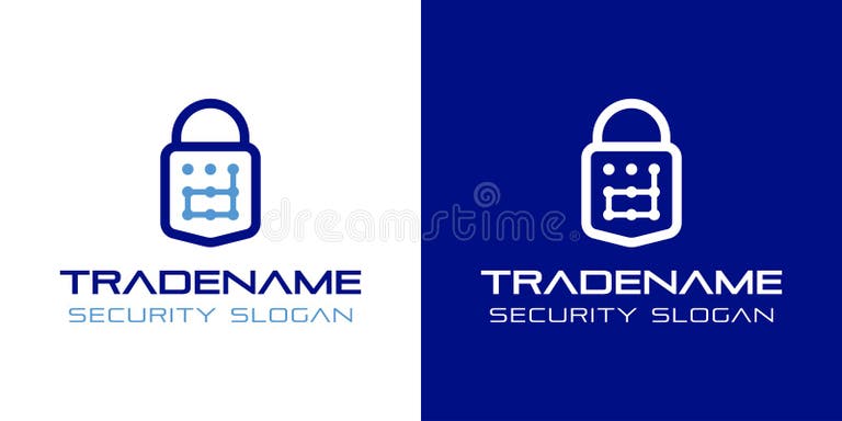 Initial D Lowercase Smart Lock Logo, Perfect for Digital Padlock and ...