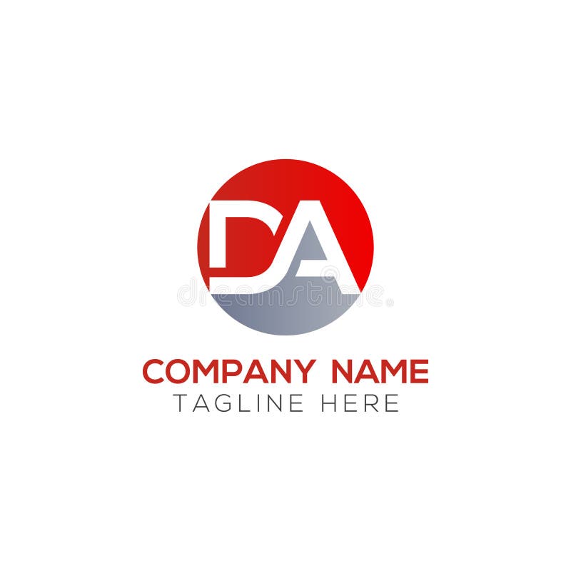 Initial DA Letter Logo with Creative Modern Business Typography Vector ...