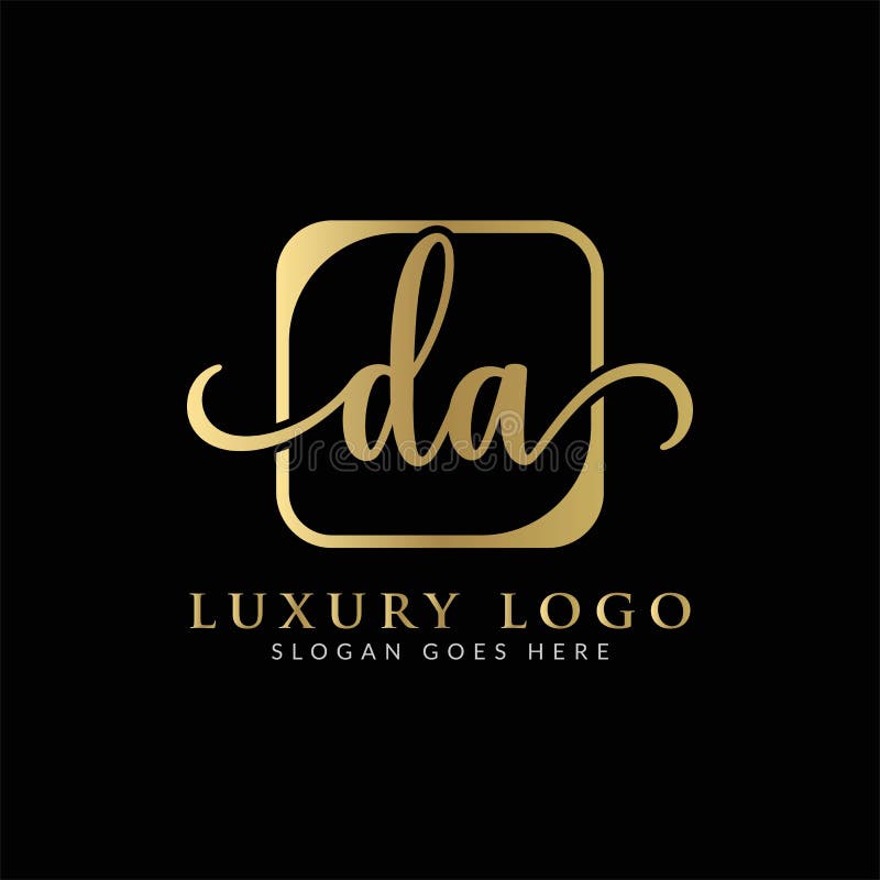 Initial DA Letter Logo Creative Modern Typography Vector Template ...