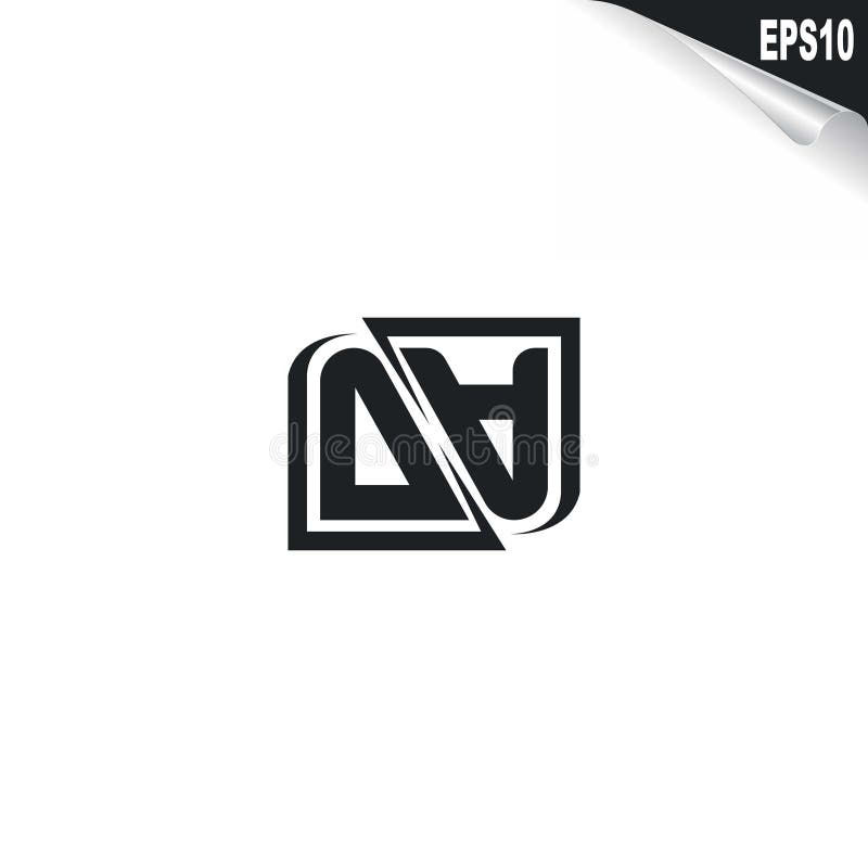 Initial DA Logo Design with Shape Style, Logo Business Branding Stock ...