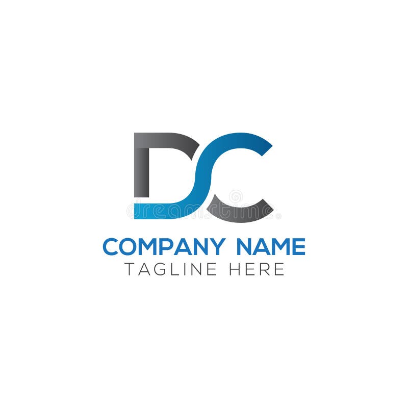 Initial DC Letter Logo with Creative Modern Business Typography Vector ...