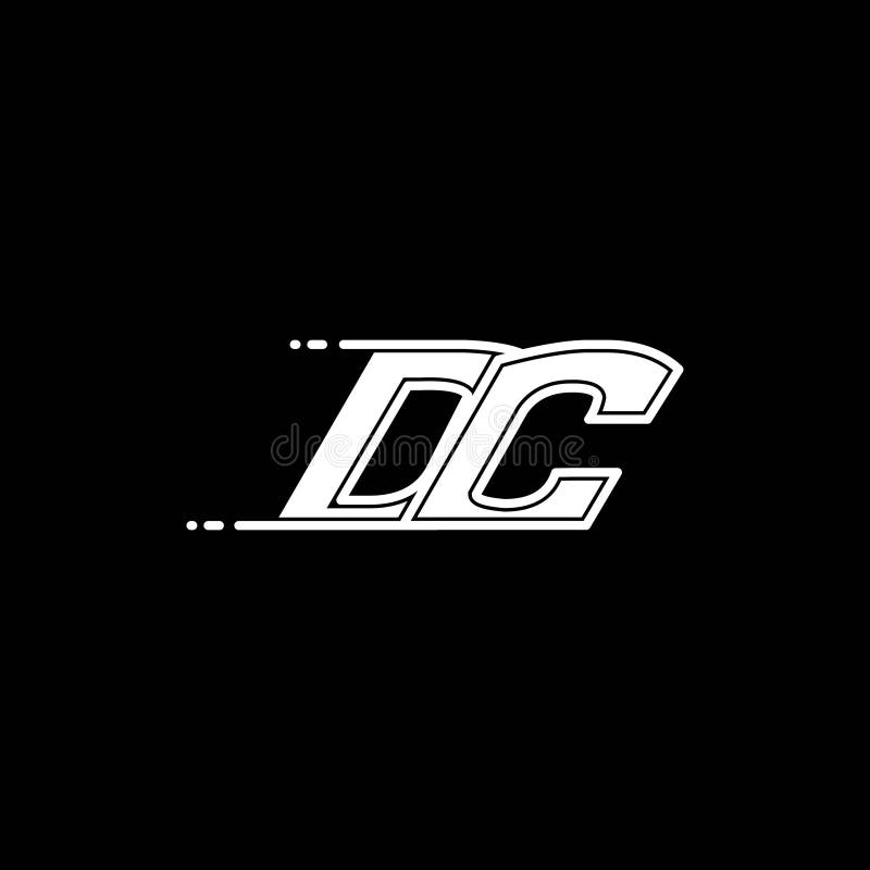 Initial DC Logo Design with Shape Style, Logo Business Branding Stock ...