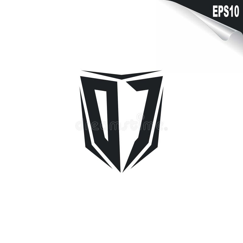 Initial DC Logo Design with Shield Style, Logo Business Branding Stock ...