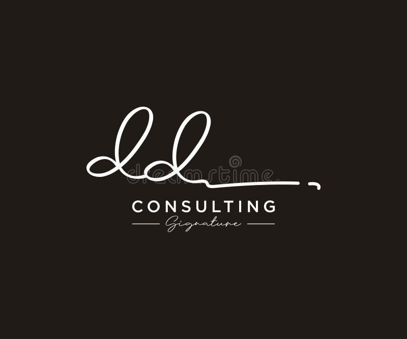 Initial DD Signature Logo Collection Template Vector. Hand Drawn ...