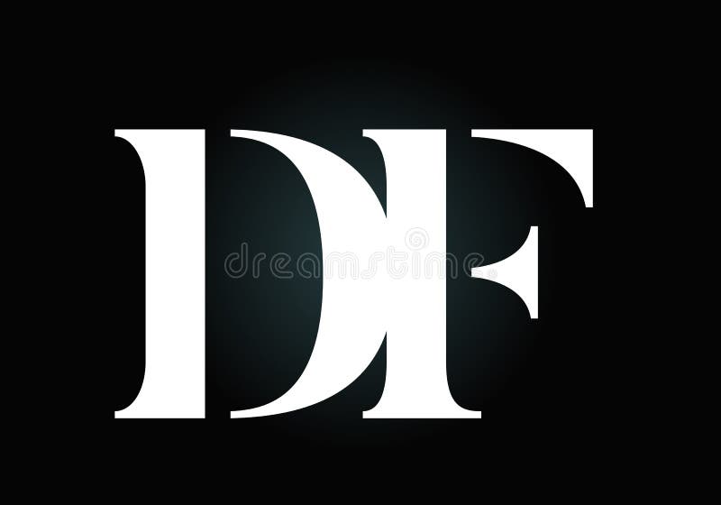 Initial DF Letter Logo with Creative Modern Business Typography Vector ...
