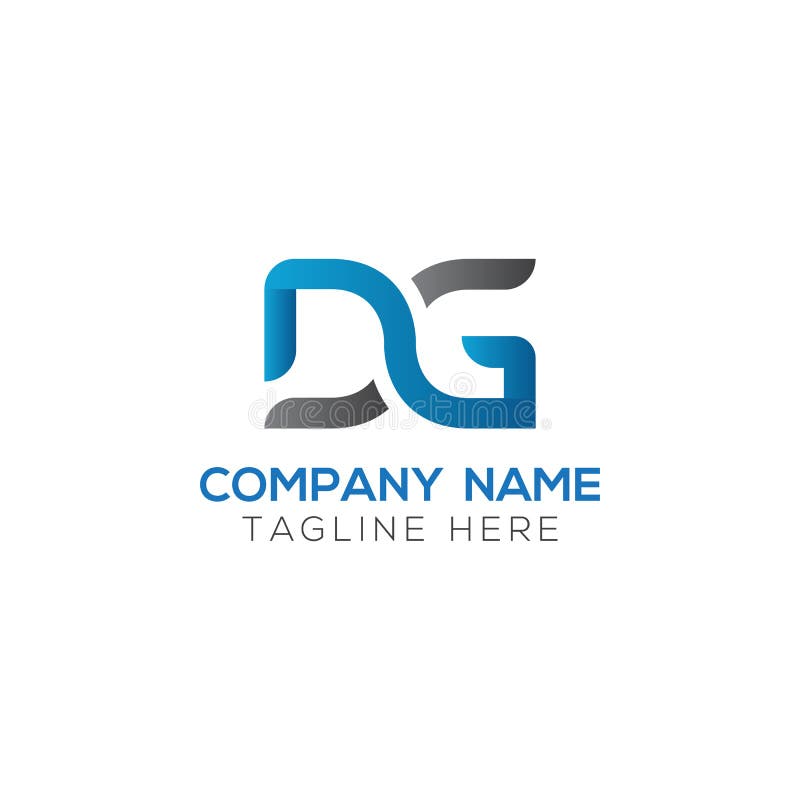 Initial DG Letter Logo with Creative Modern Business Typography Vector ...