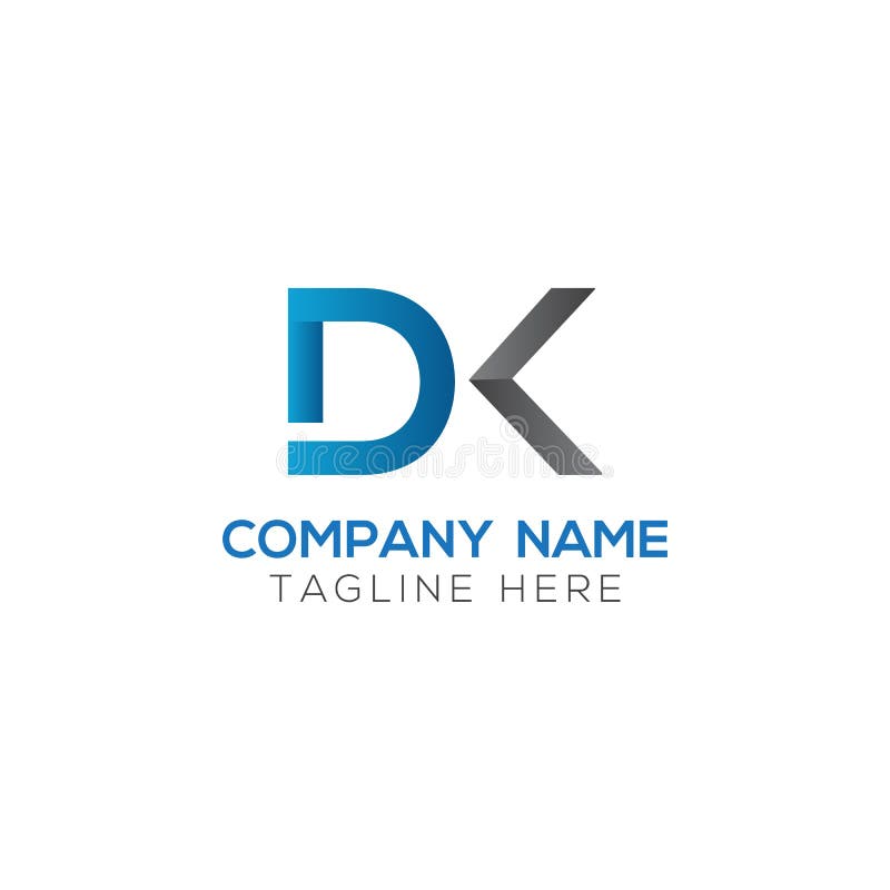 Initial DK Letter Logo with Creative Modern Business Typography Vector ...