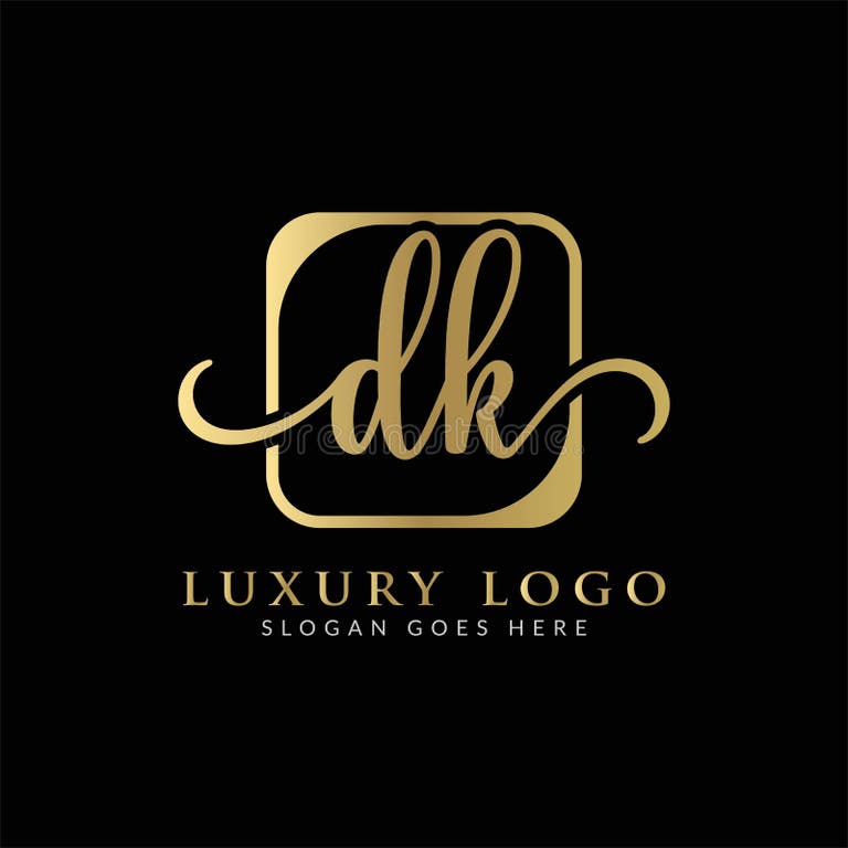 Initial DK Letter Logo Creative Modern Typography Vector Template ...