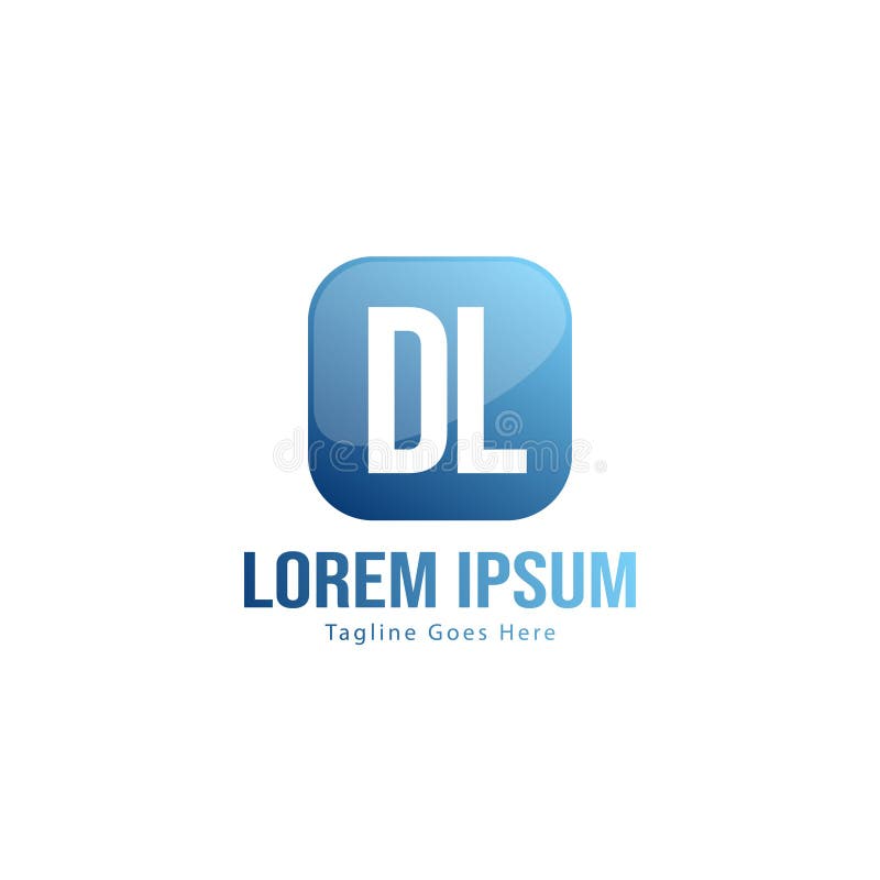 Initial DL Logo Template with Modern Frame. Minimalist DL Letter Logo ...
