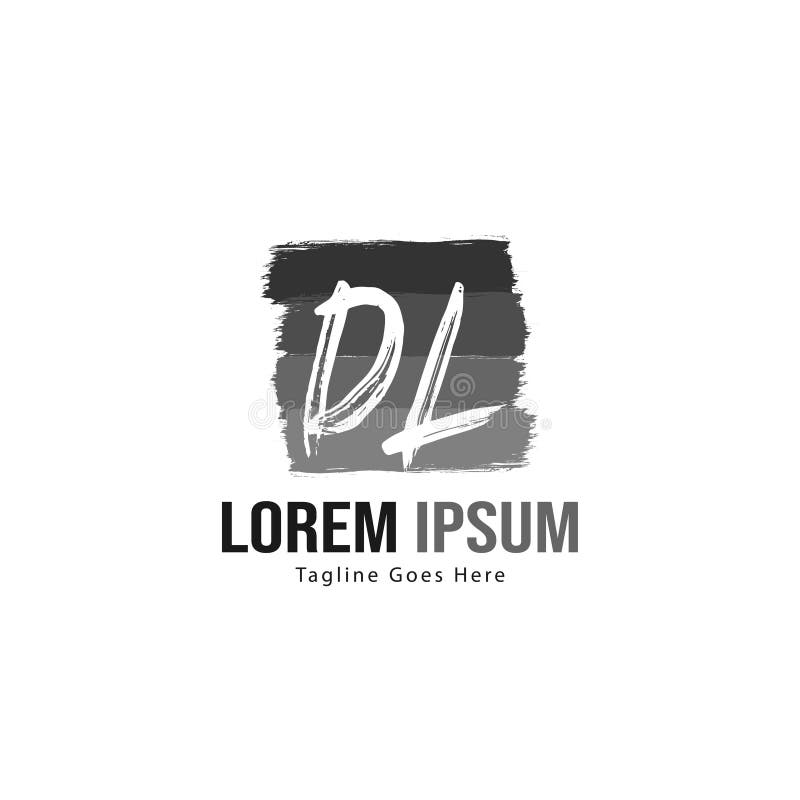 Initial DL Logo Template with Modern Frame. Minimalist DL Letter Logo ...