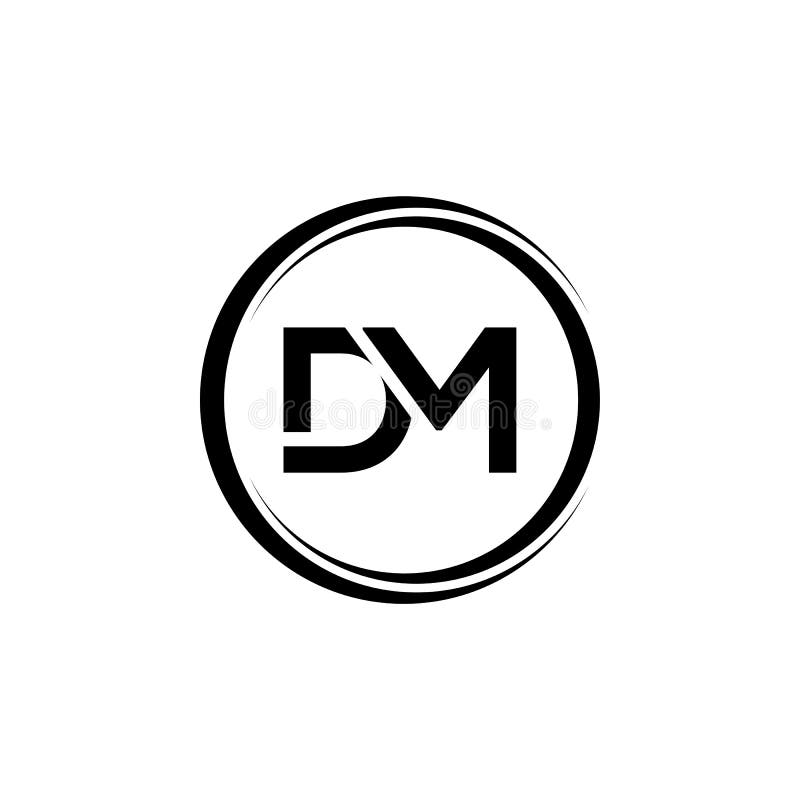 Initial Letter DM Logo Template Design Stock Illustration ... Initial Letter DM Logo Template Design Stock Illustration ...