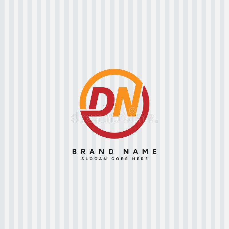 Initial DN Vector Logo - Elegant Monogram Template for Letter D and N ...