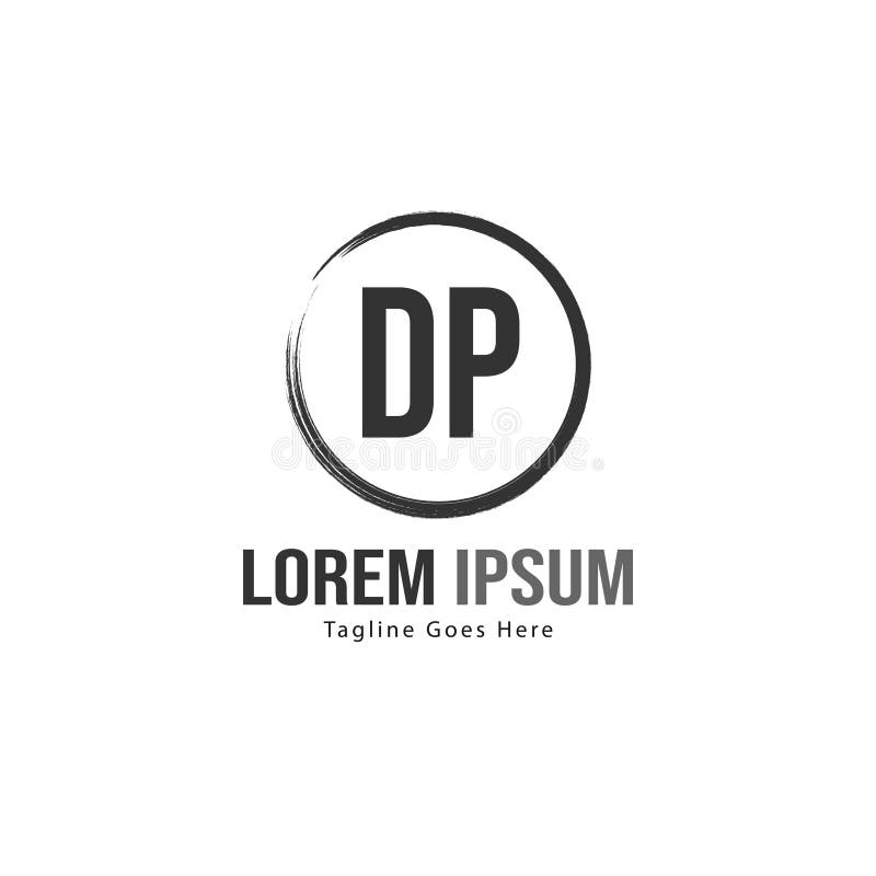 Initial DP Logo Template with Modern Frame. Minimalist DP Letter Logo ...