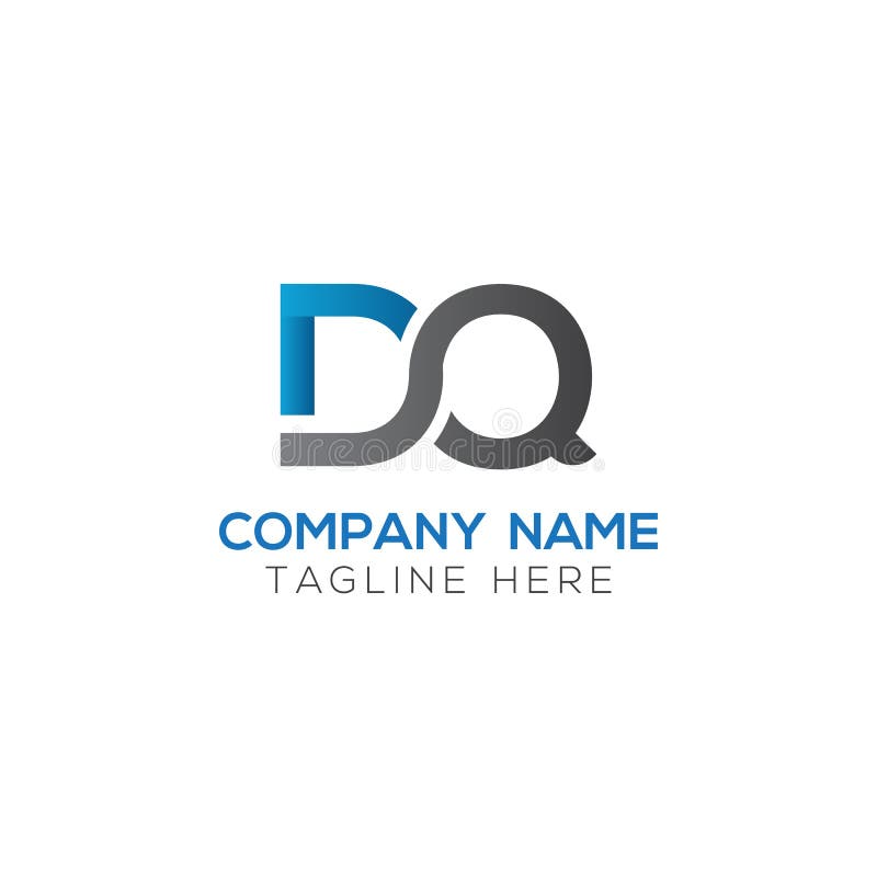 Initial DQ Letter Logo with Creative Modern Business Typography Vector ...