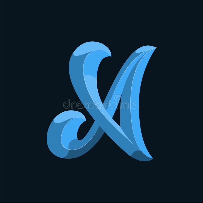 Initial or Drop Cap 3d Letter Concept Stock Illustration - Illustration ...