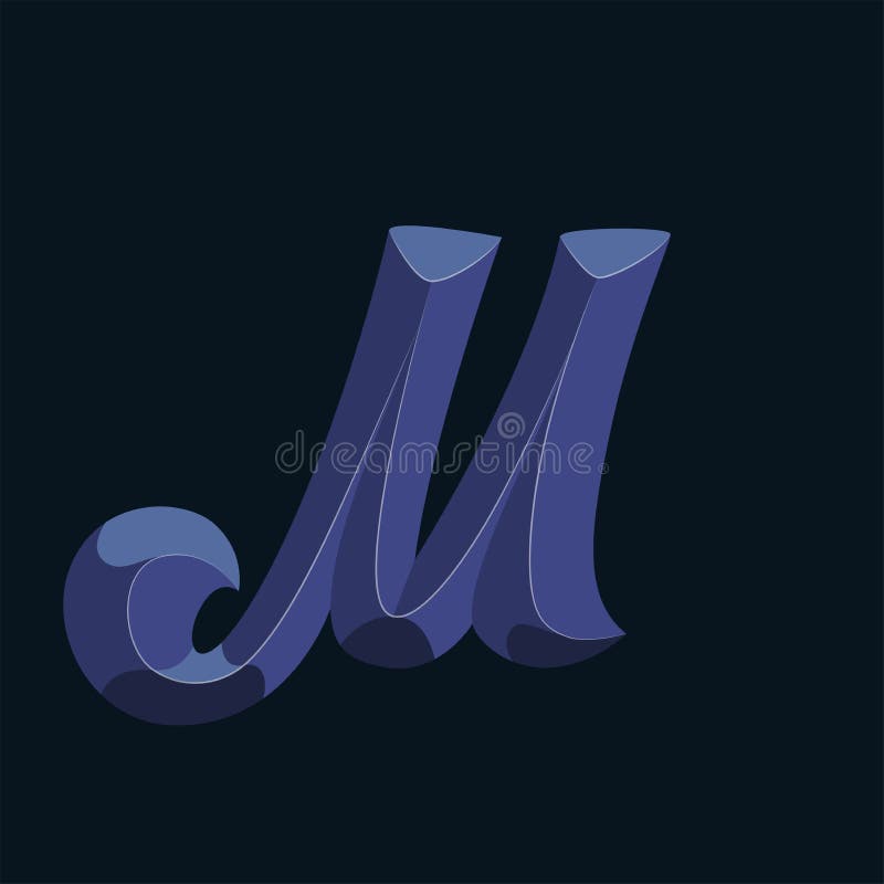 Initial or Drop Cap Letter Concept Stock Vector - Illustration of color ...