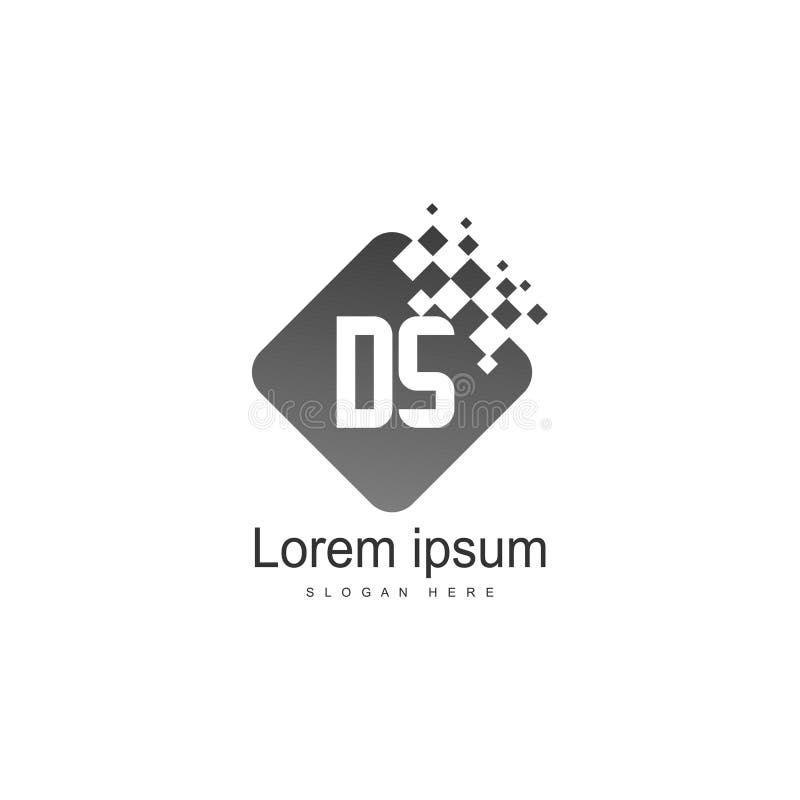 Initial DS Logo Template with Modern Frame. Minimalist DS Letter Logo ...