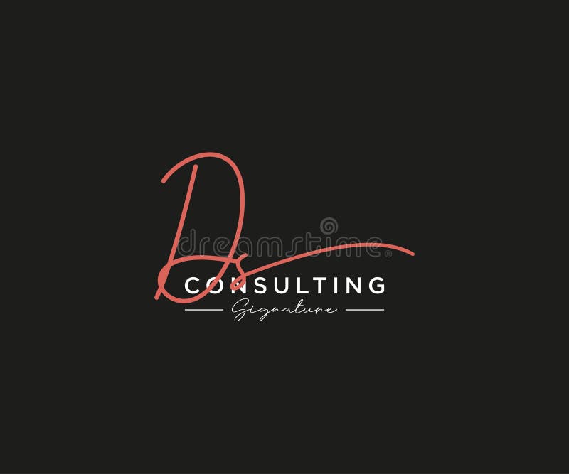 Initial DS Signature Logo Collection Template Vector. Hand Drawn ...