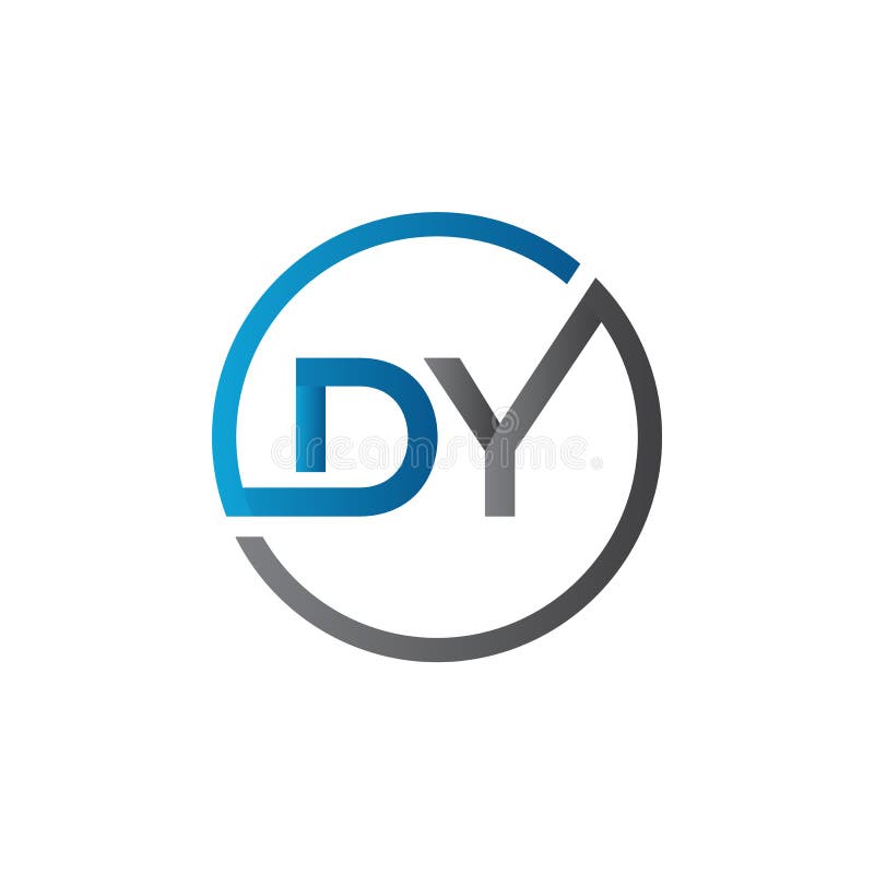 Initial DY Letter Logo with Creative Modern Business Typography Vector ...