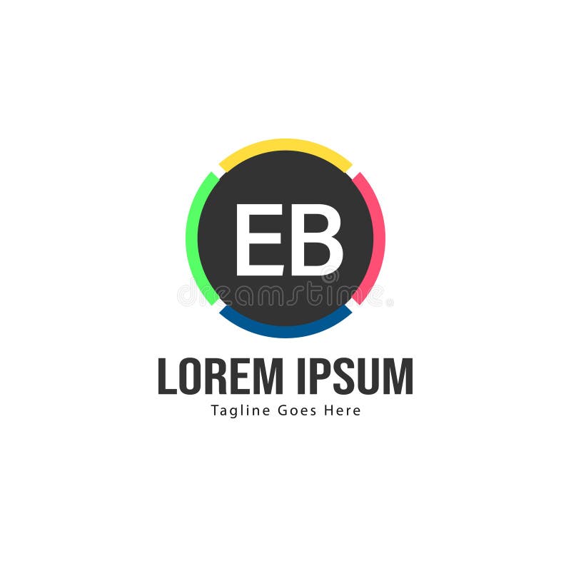 Initial EB Logo Template with Modern Frame. Minimalist EB Letter Logo ...