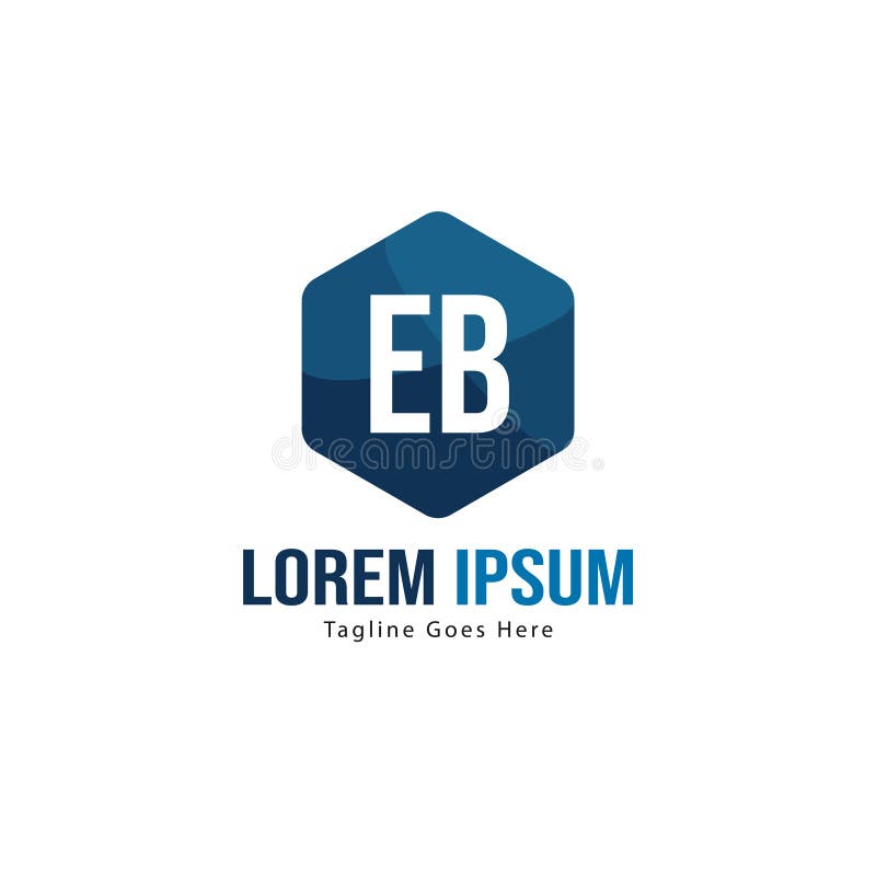 Initial EB Logo Template with Modern Frame. Minimalist EB Letter Logo ...