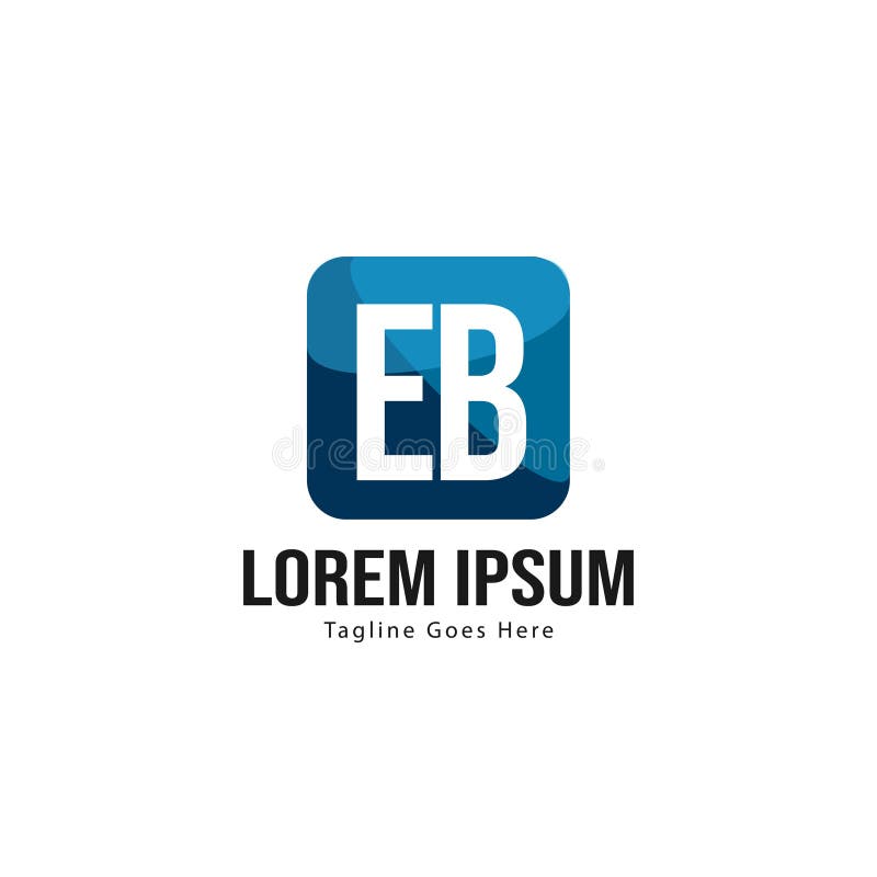 Initial EB Logo Template with Modern Frame. Minimalist EB Letter Logo ...