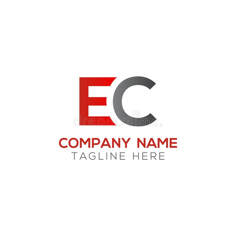 Initial EC Letter Logo with Creative Modern Business Typography Vector ...