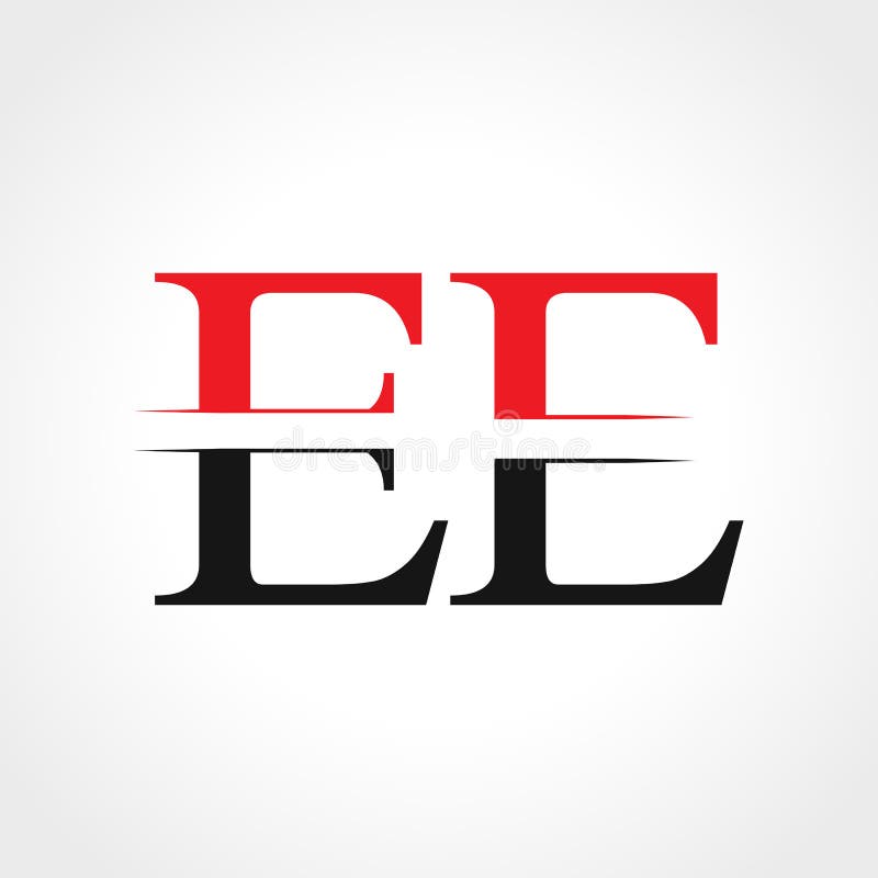 Initial EE Letter Linked Logo Business Vector Template. Creative Letter ...