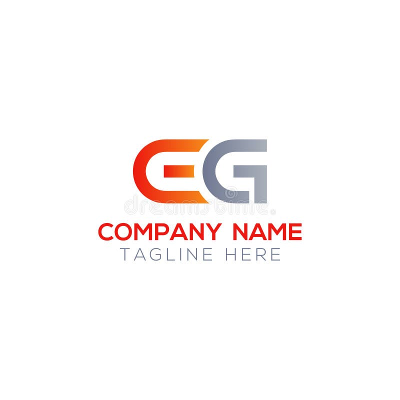 Initial EG Letter Logo with Creative Modern Business Typography Vector ...