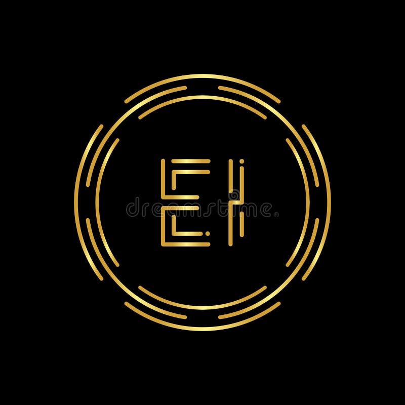 Initial EI Letter Logo with Creative Modern Business Typography Vector ...