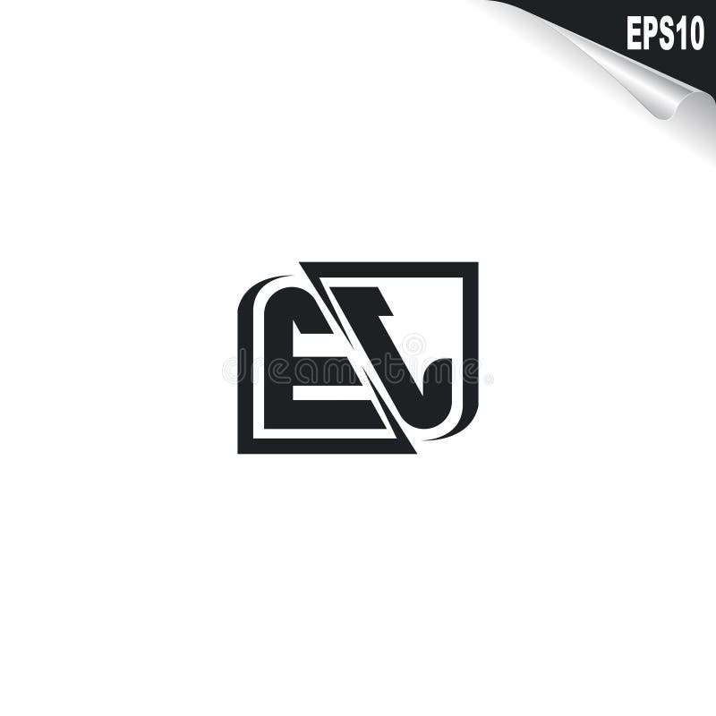 Initial EJ Logo Design with Shape Style, Logo Business Branding Stock ...