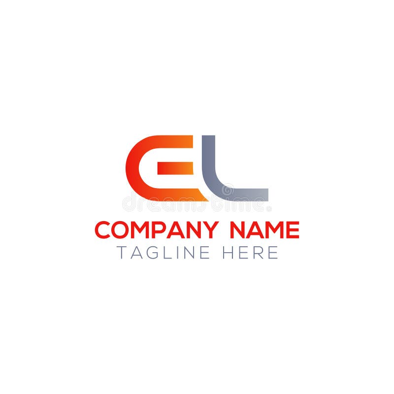 Initial EL Letter Logo with Creative Modern Business Typography Vector ...