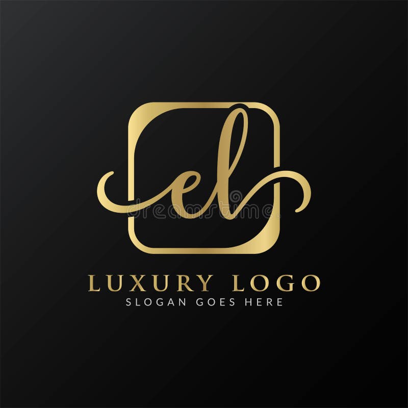 Initial EL Letter Logo Creative Modern Typography Vector Template ...