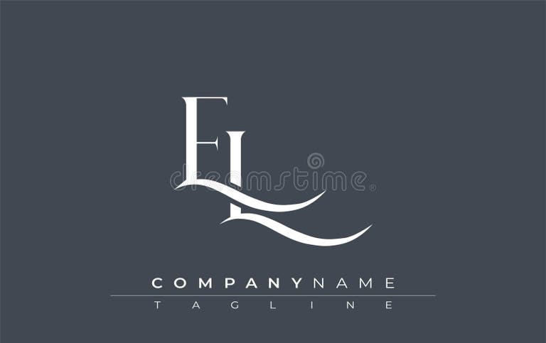 Initial EL Logo Design Vector Stock Vector - Illustration of pattern ...